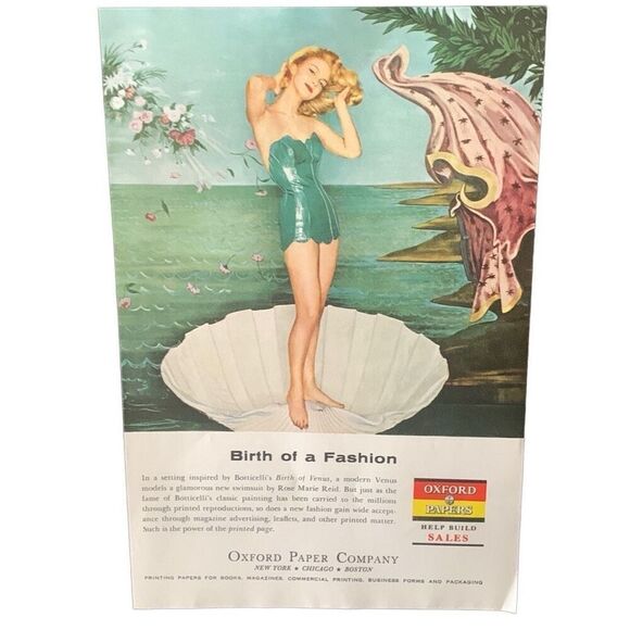 Oxford Paper | Art | Vintage959 Oxford Paper Company Birth Of Fashion ...